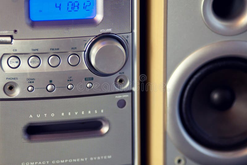 Audio Compact Component Mini Stereo System Stock Photo - Image of ...