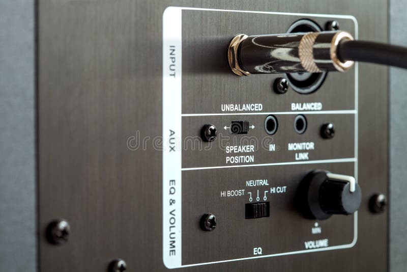 Audio Connection Control Panel. Stock Photo - Image of connection, link ...