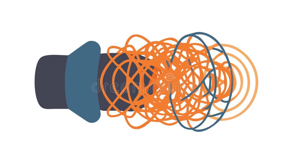 Audio Connection Problem, Tangled Wires Icon, Vector Design Generative ...