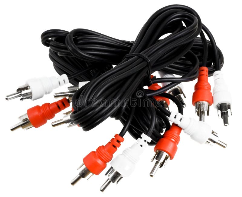 4-pin CD/DVD Audio Connector Cable Stock Photo - Image of connection ...