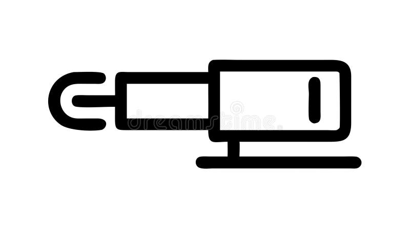 Audio Connector Plug Icon Electrical Connection Cable Jack, Vector ...