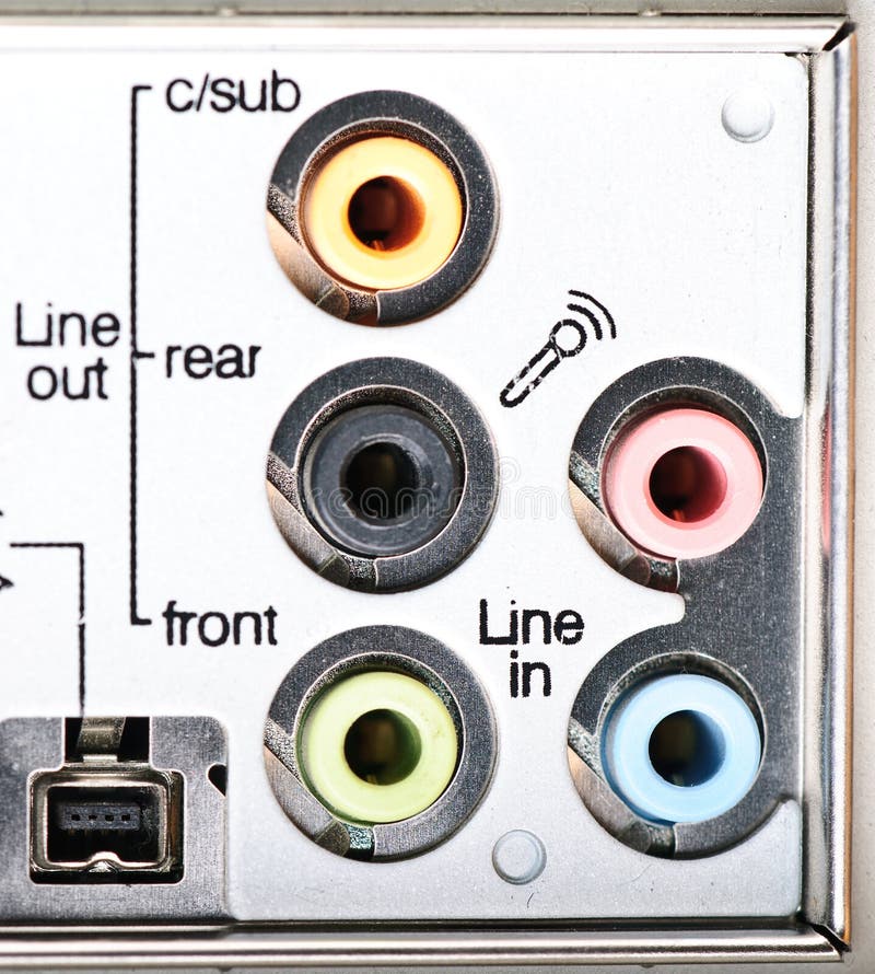 Audio connectors stock image. Image of mikrophone, latch - 12189317