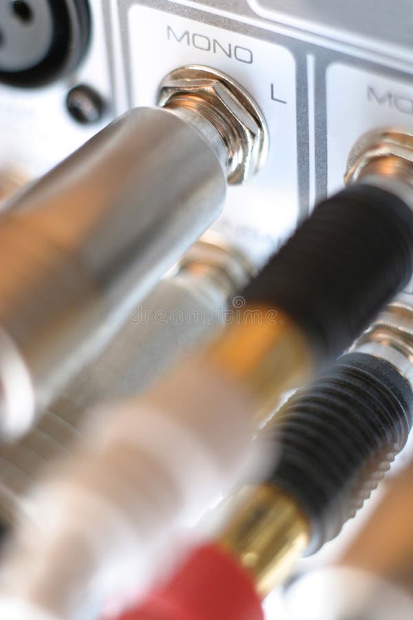 Audio connectors stock photo. Image of audio, studio, jacks - 2301190
