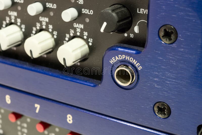 Audio Connectors, Cables and Connectors. Stock Image - Image of ...