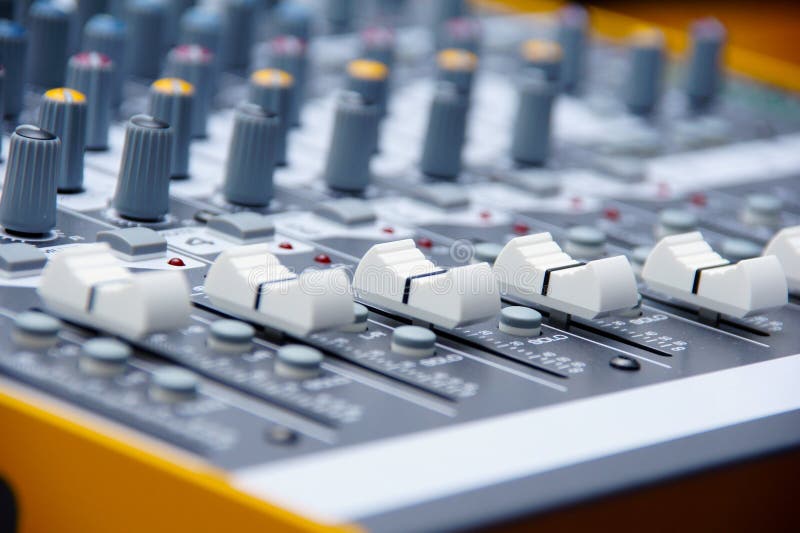 Audio console 4 stock image. Image of music, button, studio - 35241283