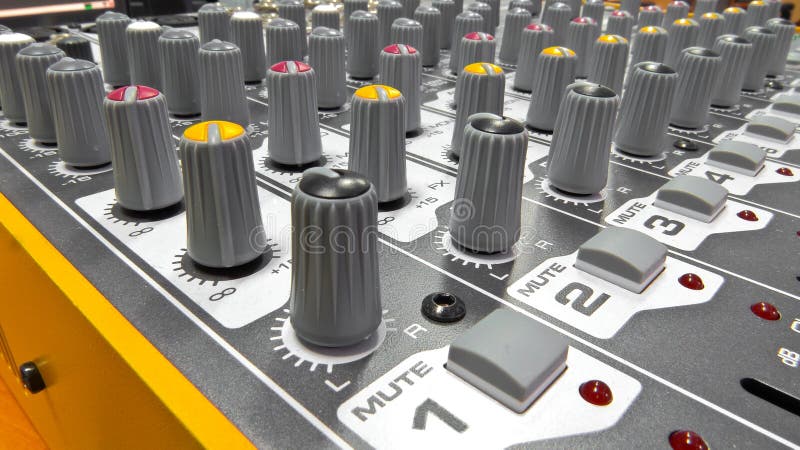 Audio console 5 stock photo. Image of realization, sound - 35393176