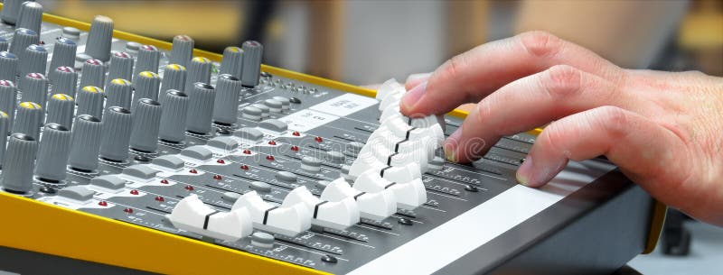 Audio console 5 stock photo. Image of realization, sound - 35393176