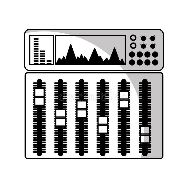 Audio Console Professional Icon Stock Illustration - Illustration of ...