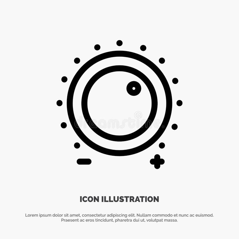 Audio, Control, Gain, Level, Sound Line Icon Vector Stock Vector ...