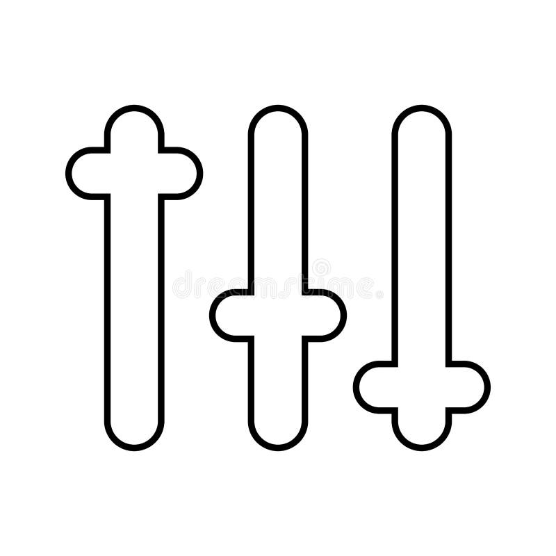 Audio Control Panel Isolated Icon Design Stock Illustration ...
