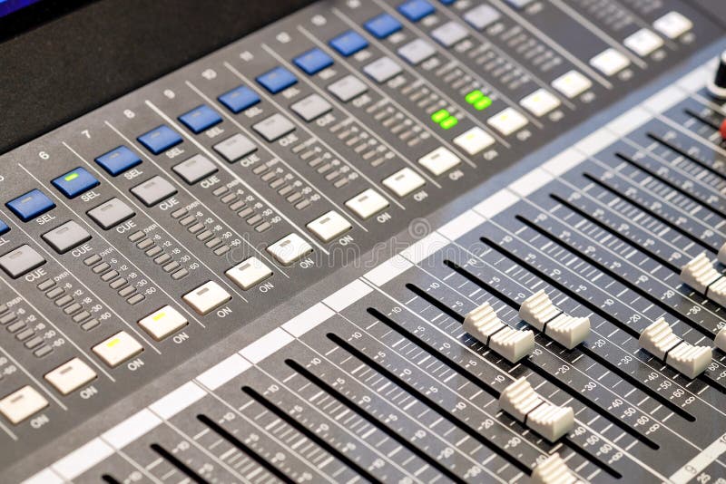 Audio controller stock image. Image of equalizer, mixer - 101426987