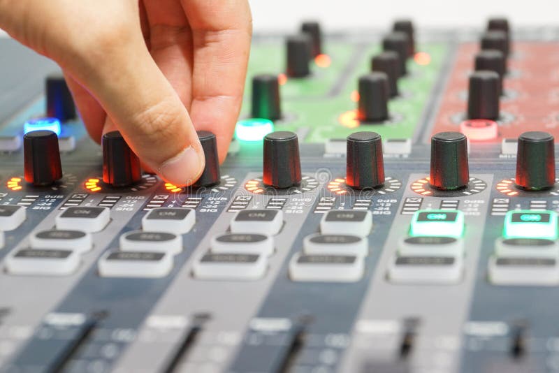Audio controller stock image. Image of equipment, closeup - 74993871