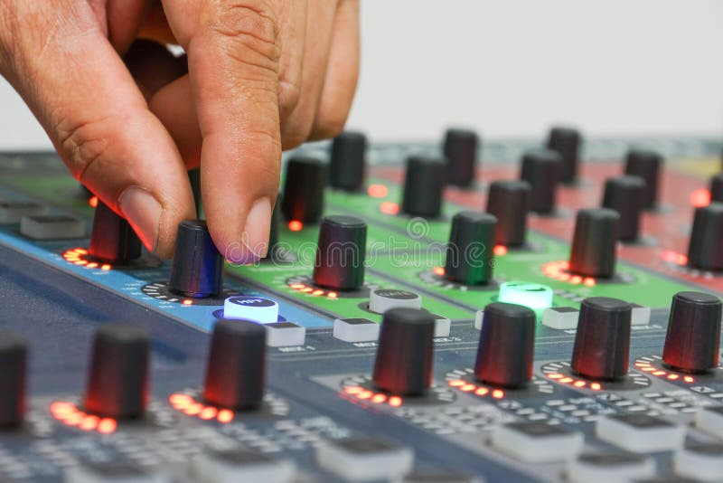 Audio controller stock photo. Image of closeup, studio - 74993872