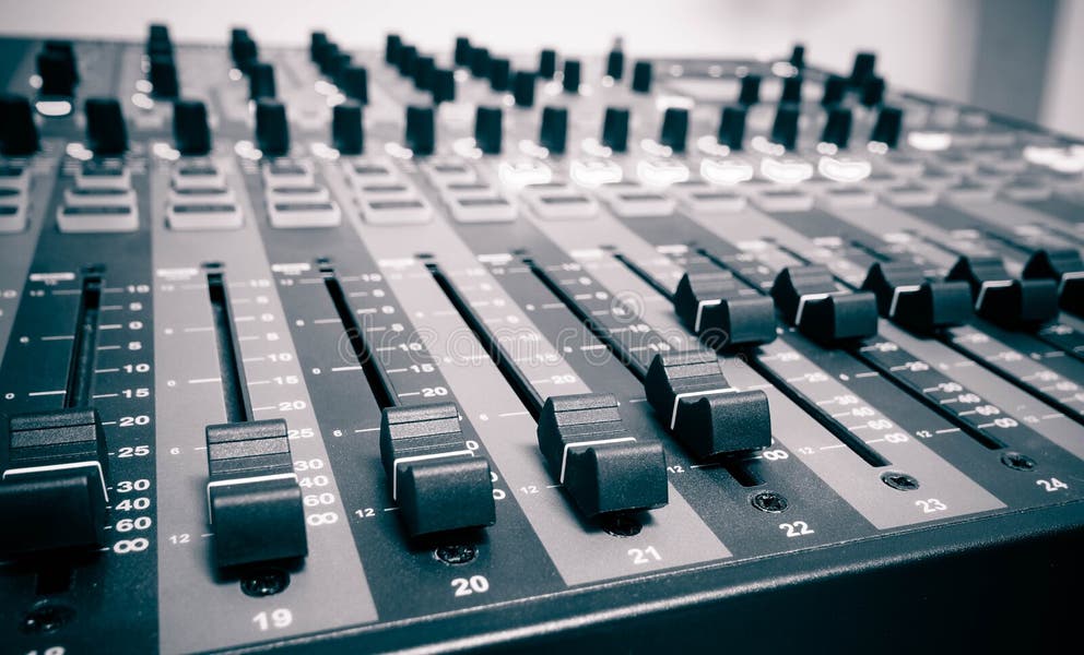 Audio controller stock photo. Image of adjust, pannel - 74994342