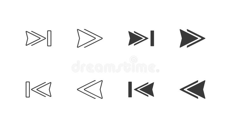 Audio Controls Icons Vector Stock Vector - Illustration of isolated ...