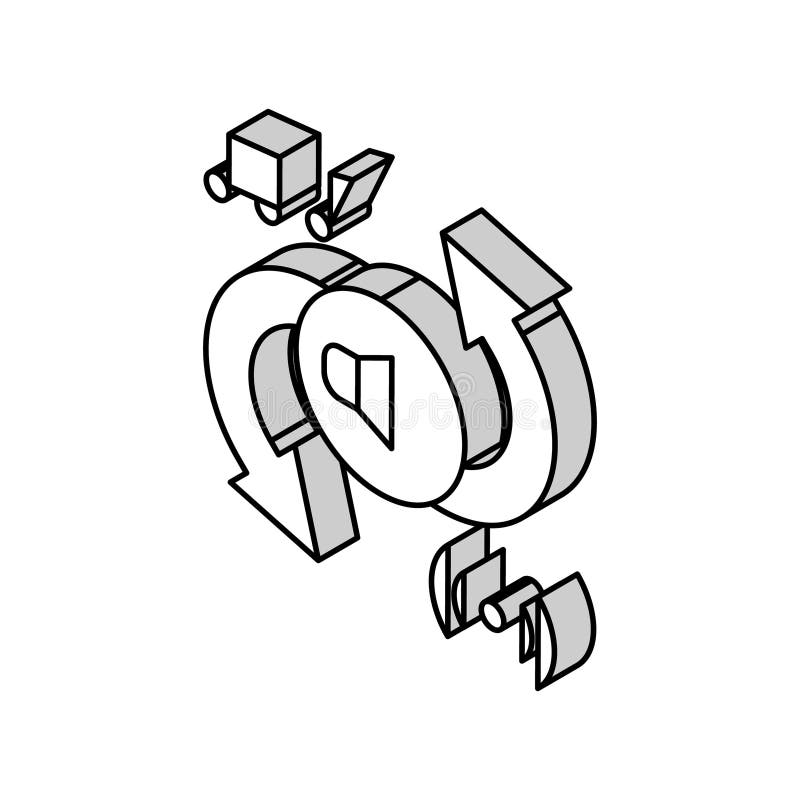 Audio Converter Isometric Icon Vector Illustration Stock Illustration ...