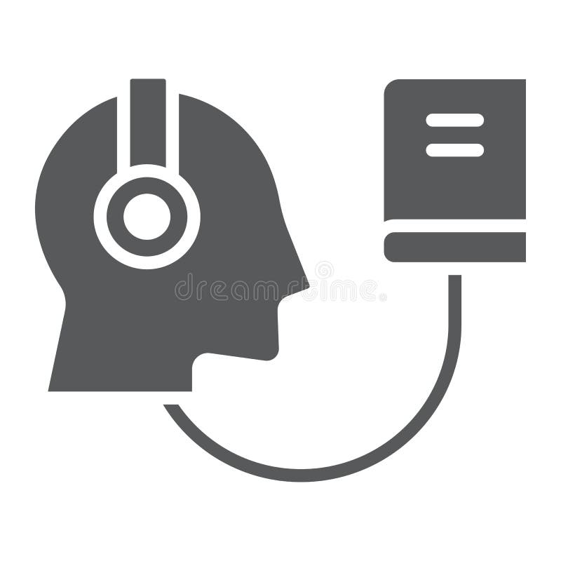 Audio Course Glyph Icon, E Learning and Education Stock Vector ... Audio Course Glyph Icon, E Learning and Education Stock Vector ...