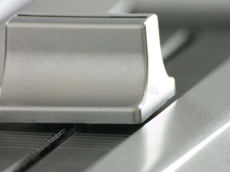 Audio cursor close-up stock image. Image of technology - 7081457