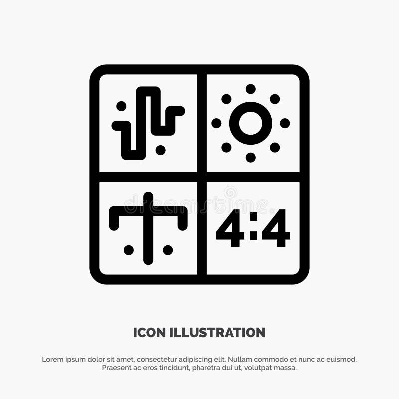 Audio, Design, Development, Engineering, Process Line Icon Vector Stock ...