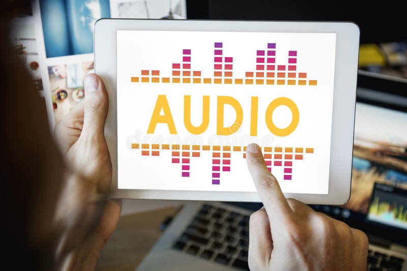 Audio Digital Equalizer Music Tunes Sound Wave Graphic Concept Stock ...