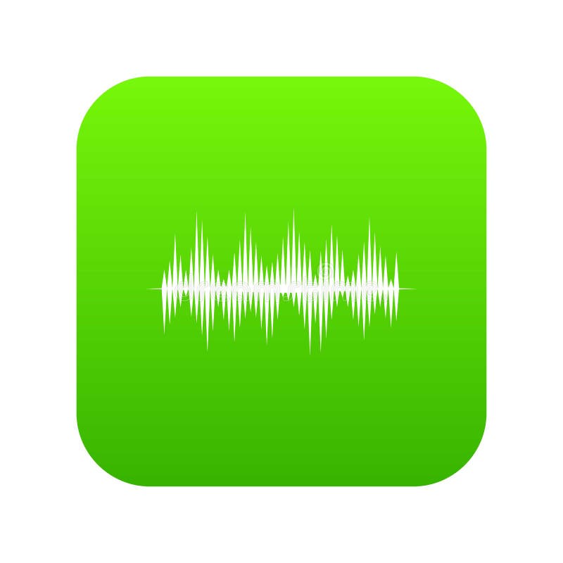Audio Digital Equalizer Technology Icon Digital Green Stock Vector ...