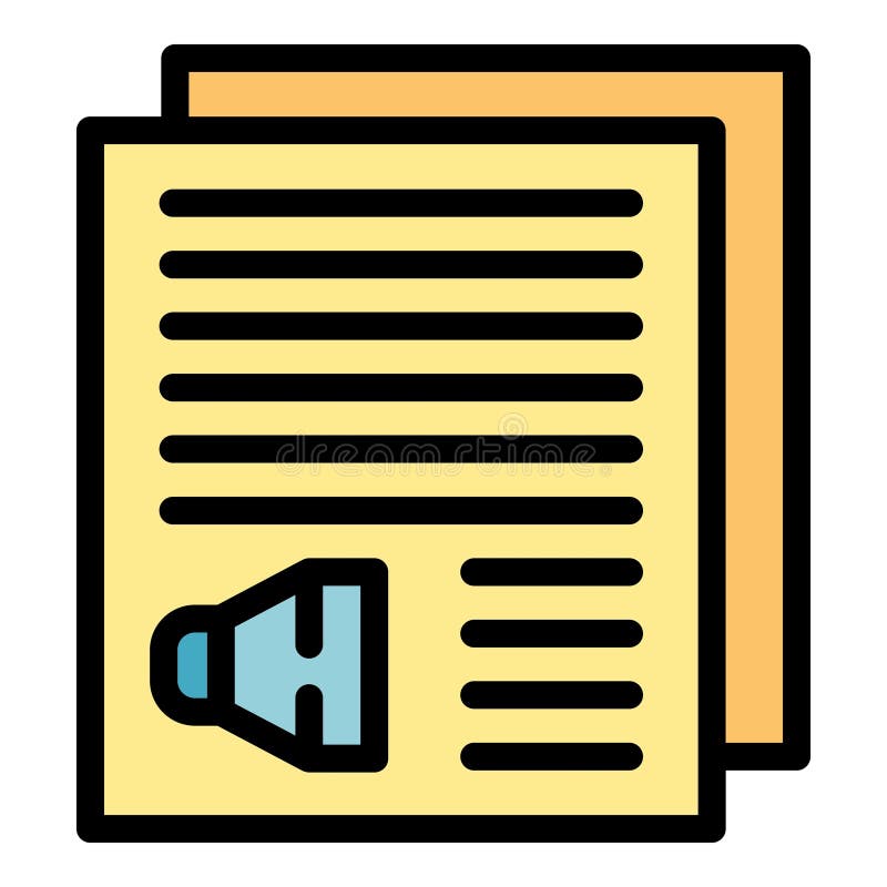 Audio Document Icon Representing Sound Recording File Stock ...