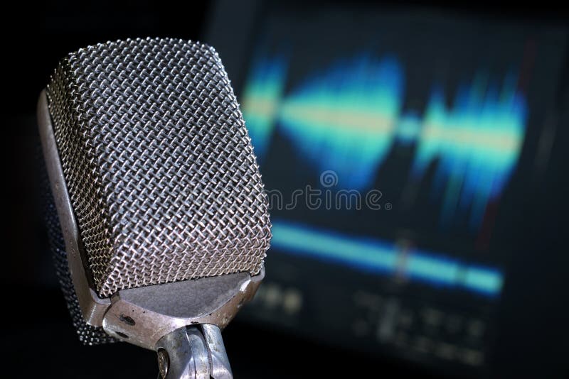 Microphone on Air stock photo. Image of copy, microphone - 14990026
