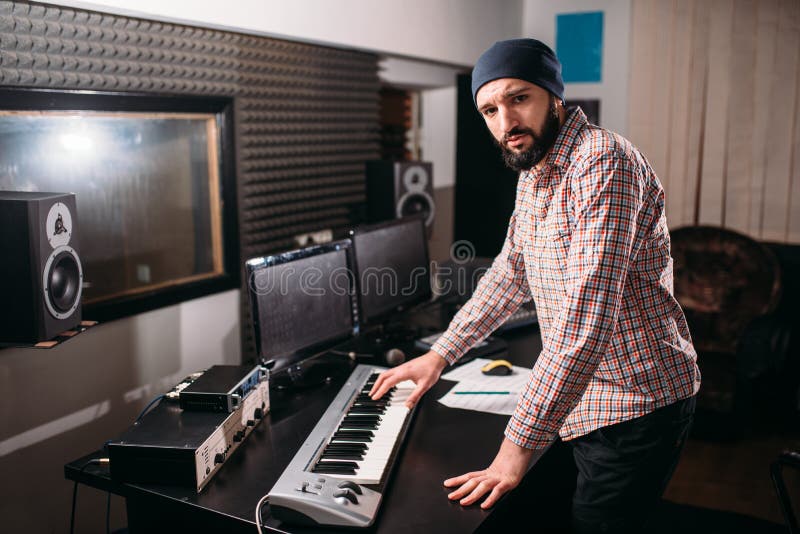 Audio Engineering. Sound Producer Work with Music Stock Photo - Image ...