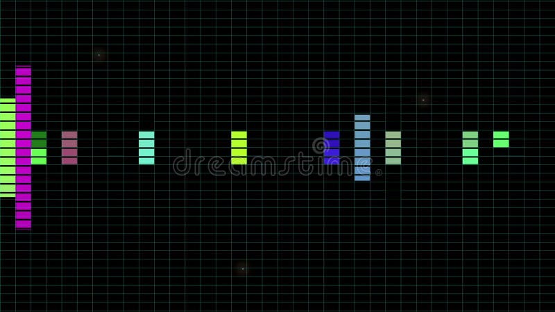 Audio Equaliser Moving Bars Use for Music and Computer Calculating ...