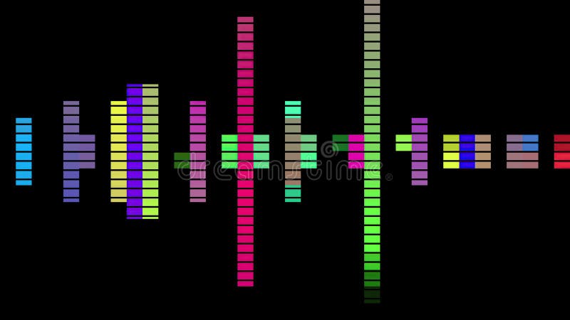 Audio Equalizer Bars Use for Music Stock Illustration - Illustration of ...