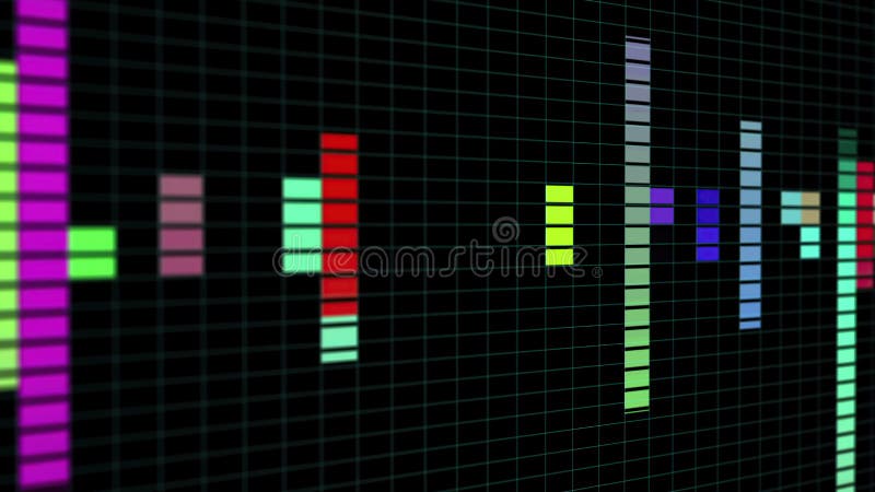 Audio Equalizer Bars Use for Music Stock Illustration - Illustration of ...