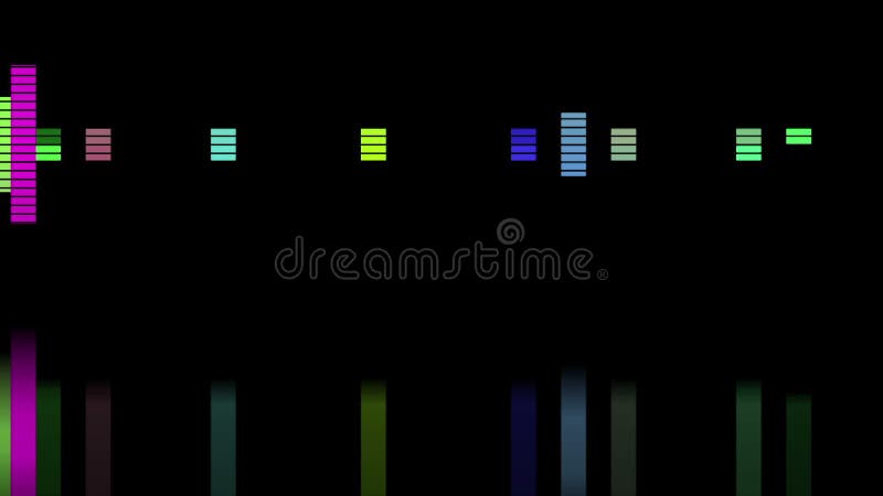 Moving Bars Audio Equalizer Sound Waves Meter Loop Animation Video ...