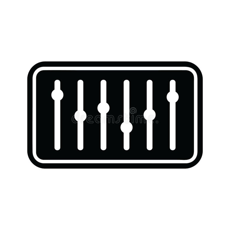 Audio Equalizer. Vector Illustration Decorative Design Stock Vector ...