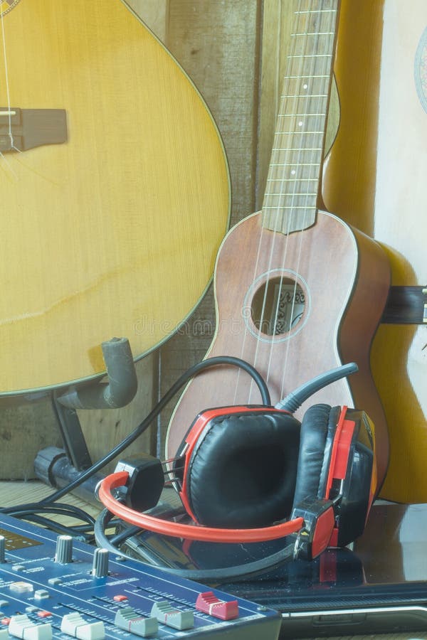 Audio Equipment for Recording in the Studio Stock Photo - Image of ...