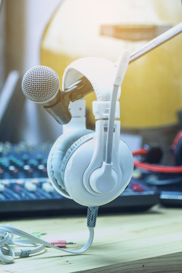 Audio Equipment for Recording in the Studio Stock Photo - Image of ...