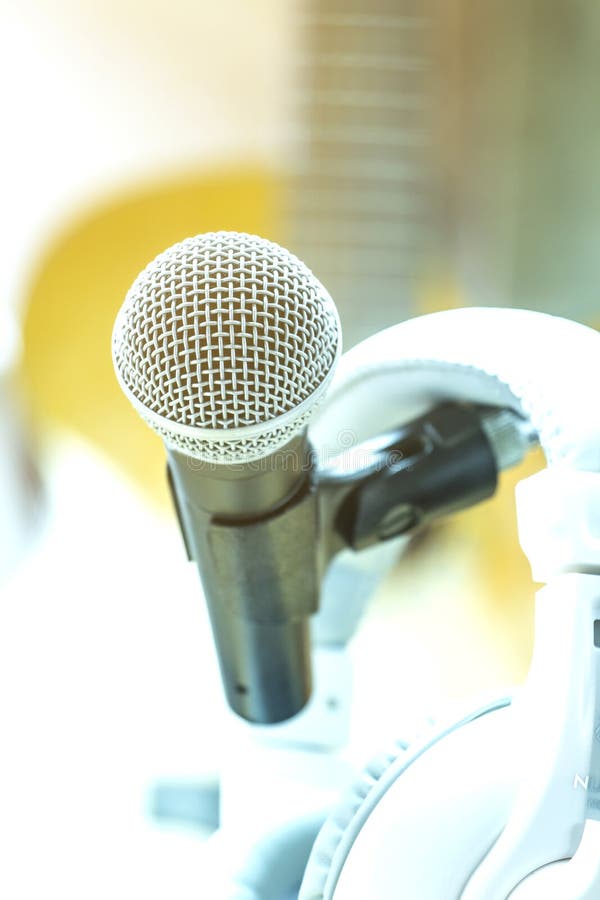 Audio Equipment for Recording in the Studio Stock Image - Image of ...