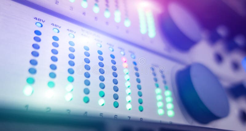 Audio Equipment. Technology Concept Data Center Stock Image - Image of ...