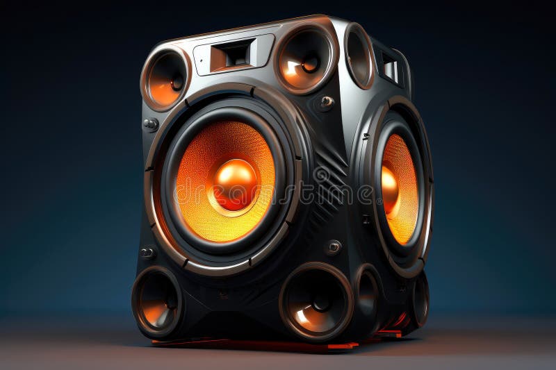 Audio Excellence: Premium Music Sound Speaker System. Stock ...