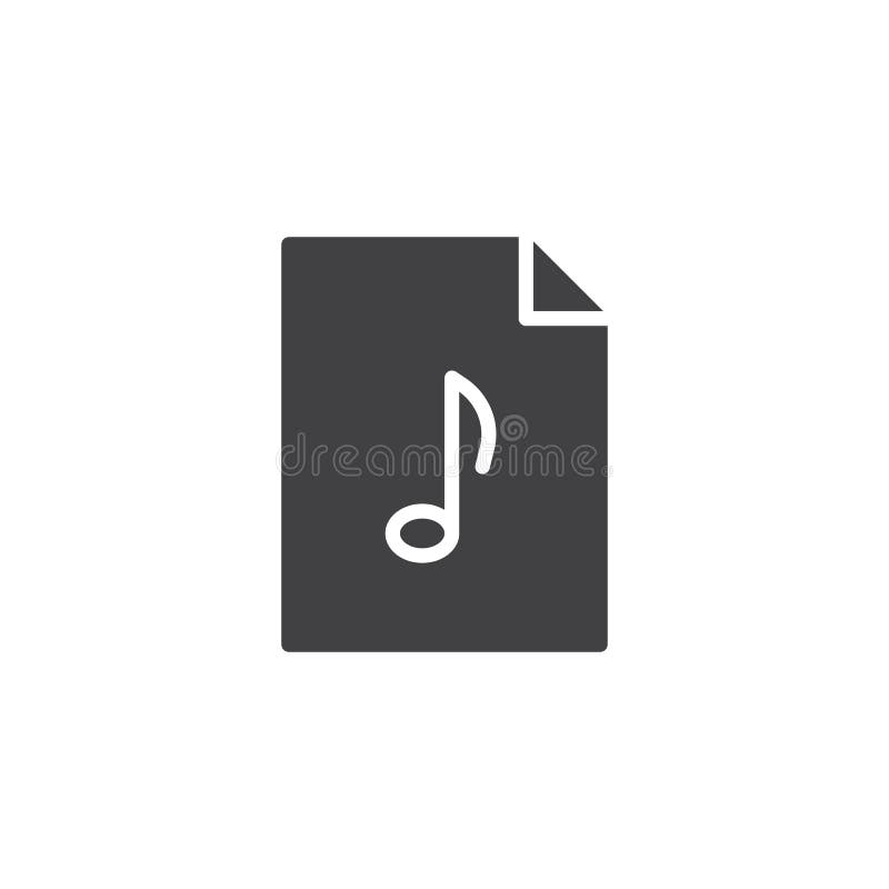 Audio File Type Icon Vector Stock Vector - Illustration of file, simple ...
