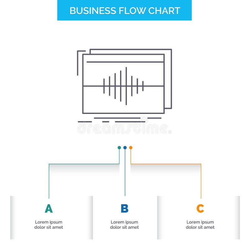 Audio, Frequency, Hertz, Sequence, Wave Business Flow Chart Design with ...