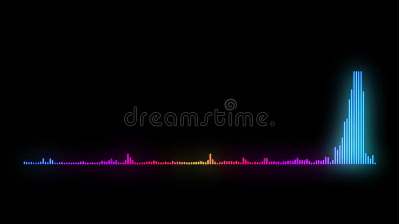 Sound Wave, Digital Equalizer, Audio Waveform Stock Footage - Video of ...