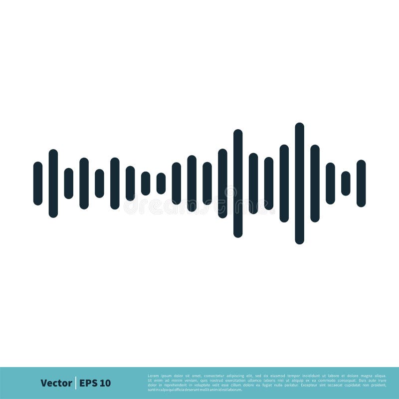Audio Frequency Wave Graphic Icon Vector Logo Template Illustration ...