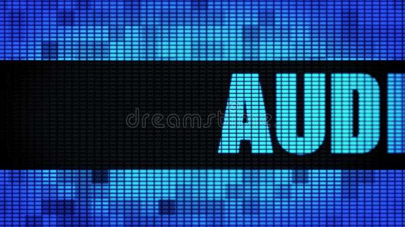 Audio Front Text Scrolling LED Wall Pannel Display Sign Board Stock ...