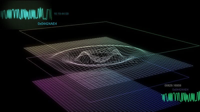 Audio graph screen 01 stock illustration. Illustration of time - 21605682