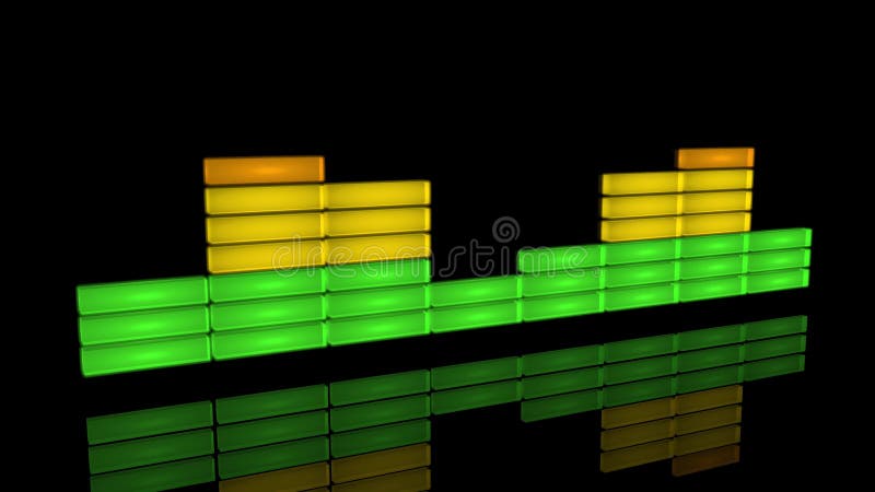 Audio Graphic Equalizer 3D Animation Stock Footage - Video of ...