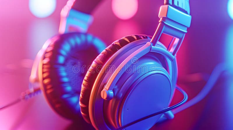 Audio headphones close-up stock photo. Image of modern - 317757046