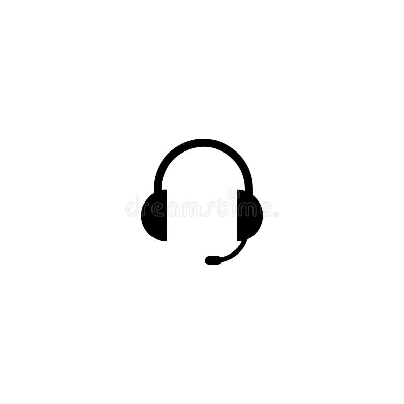 Audio Headset Icon and Simple Flat Symbol for Web Site, Mobile, Logo ...