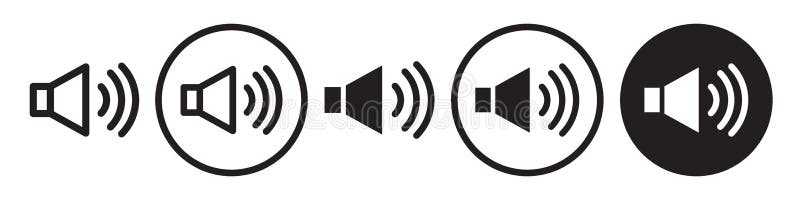 Audio Icon Vector Set Collection for Web Stock Vector - Illustration of ...