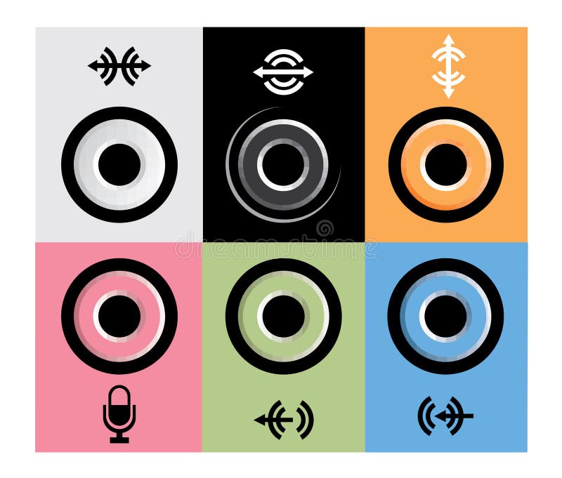 Audio Input And Output Ports Of A Modern Device Stock Vector ... Audio Input And Output Ports Of A Modern Device Stock Vector ...