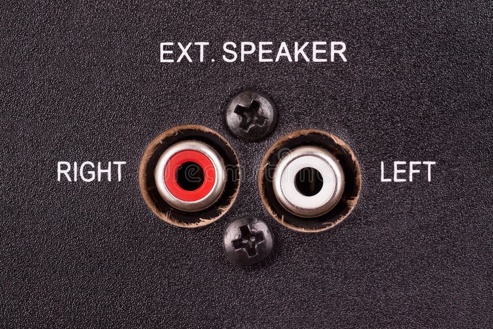 Audio inputs stock photo. Image of connection, composite - 19090732